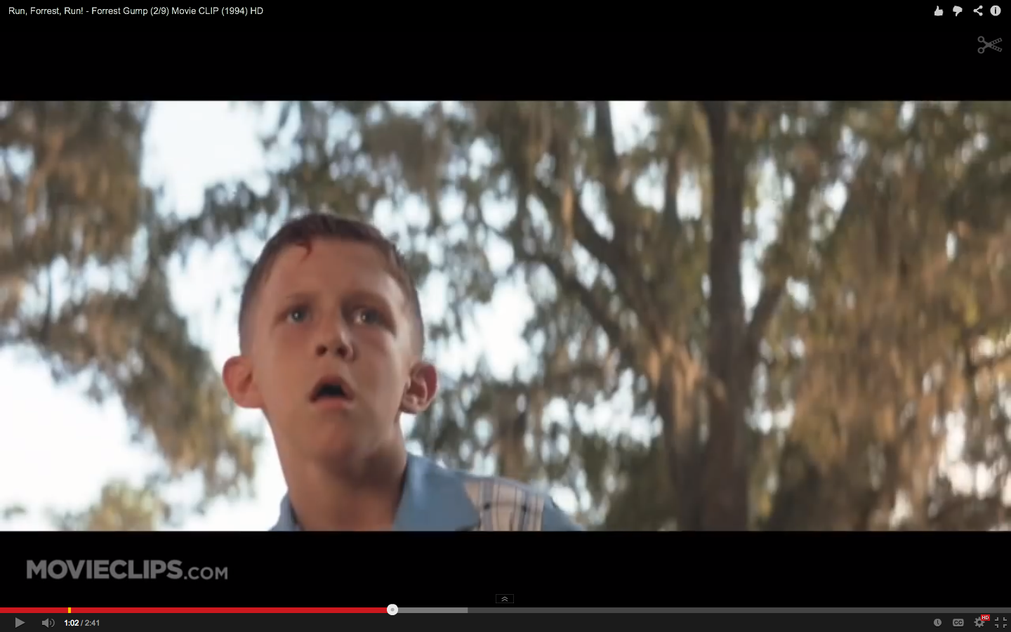 Maci Arms TCF 312: Midterm Blog Post: "Run Forrest Run!" Scene Analysis