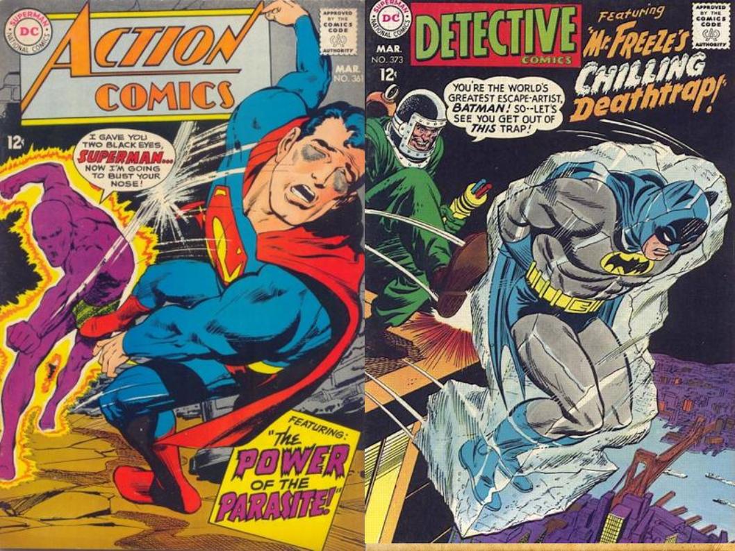 Dave's Comic Heroes Blog: When Did Action Comics Overtake Detective Comics