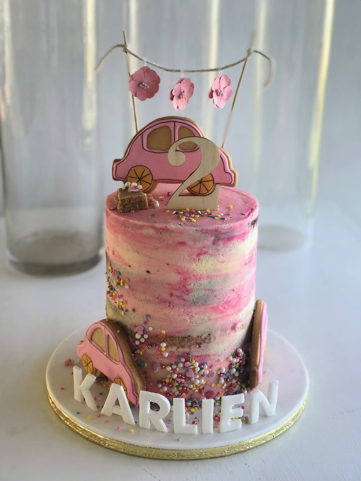 Cute, car two year old cake - R720