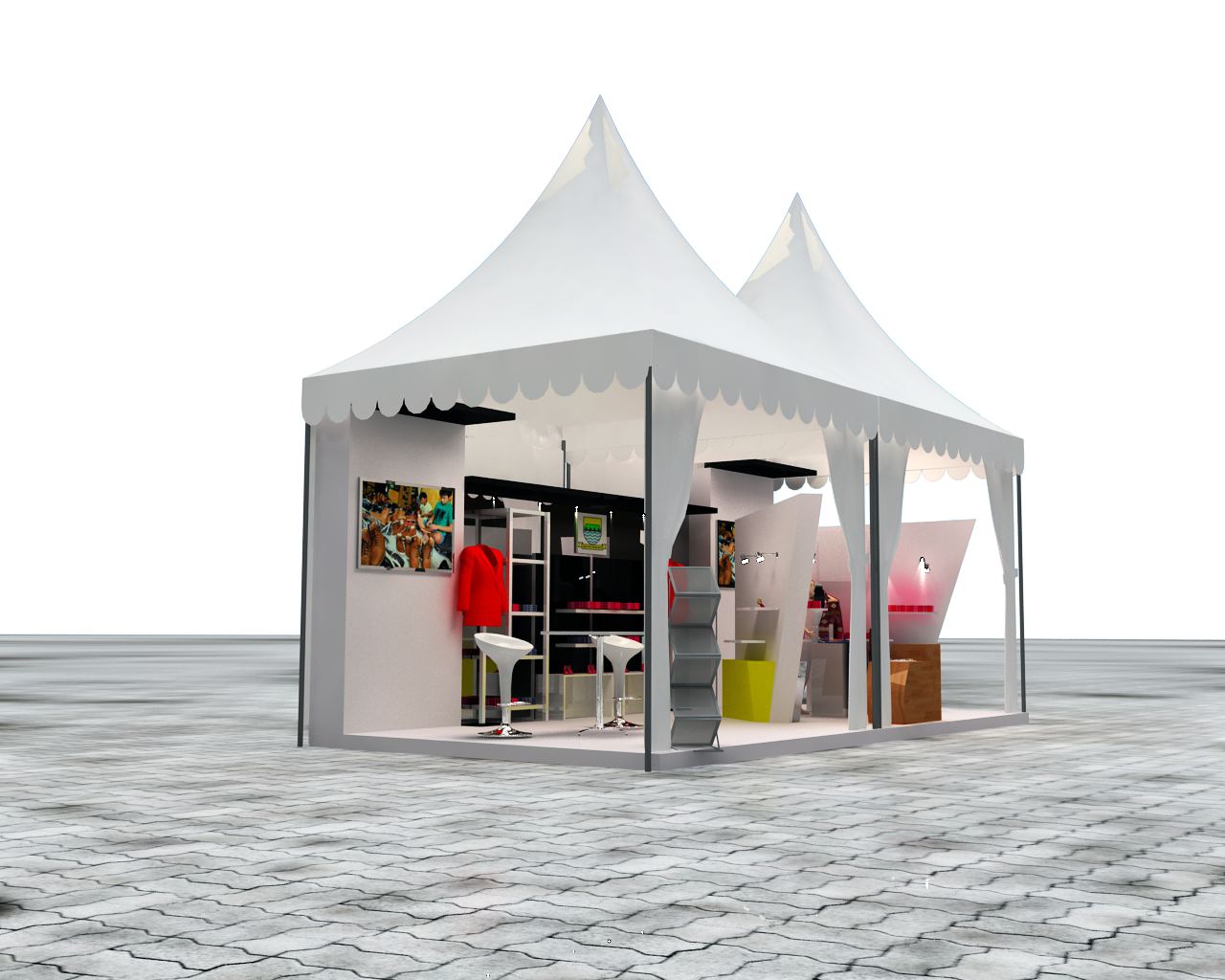 Contoh Model Stand Pameran Desain Event - Riset