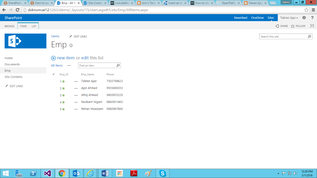 Sharepoint 2013 Tutorials Bind Sharepoint List Data To Gridview With Edit Update