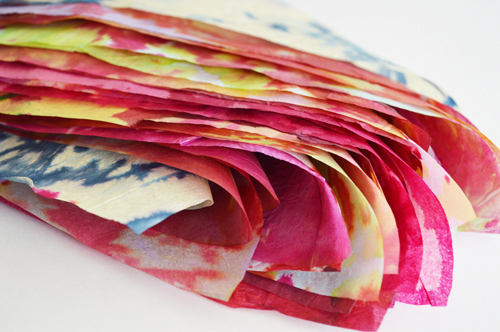 iLoveToCreate Blog: DIY Tie Dyed Tissue Paper
