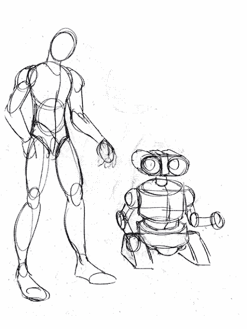 cómo dibujar robot al estilo de la ciencia ficción