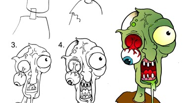 DARYL HOBSON ARTWORK: How To Draw A Zombie Step By Step