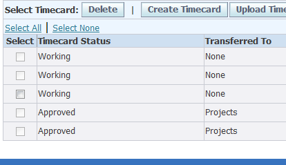 Change sort order of the Recent Timecards List in Oracle Time and ...