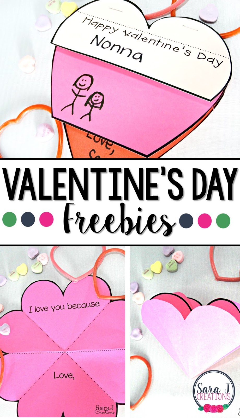 Winter Fun + Valentine's Day FREEBIES | Sara J Creations
