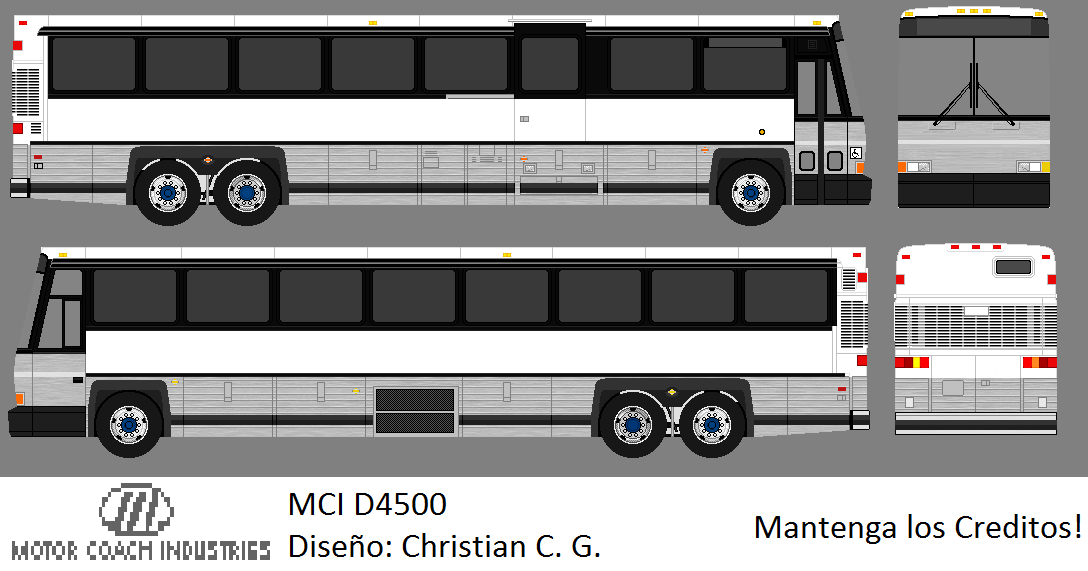 Diseños de Buses, Autos y Camiones en Blanco Ficticios y Pintados: MCI ...