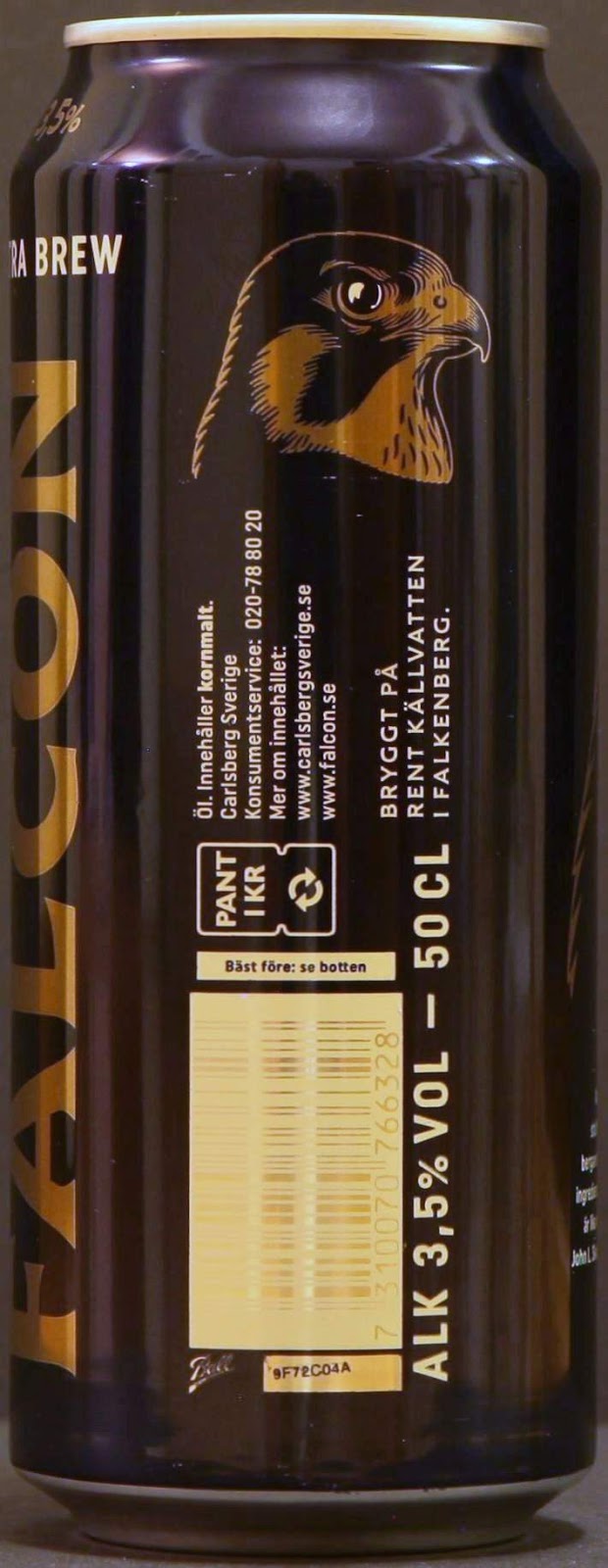 Burk-Bloggen: Falcon Extra Brew (3,5%, 50 cl) : ny dekor 2017