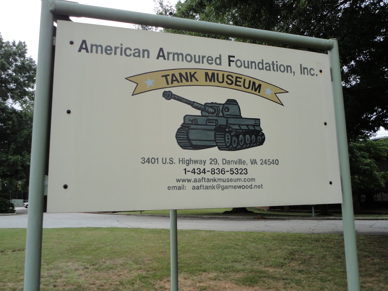 News and Announcements from Jack: AAF Tank Museum in Danville, Virginia