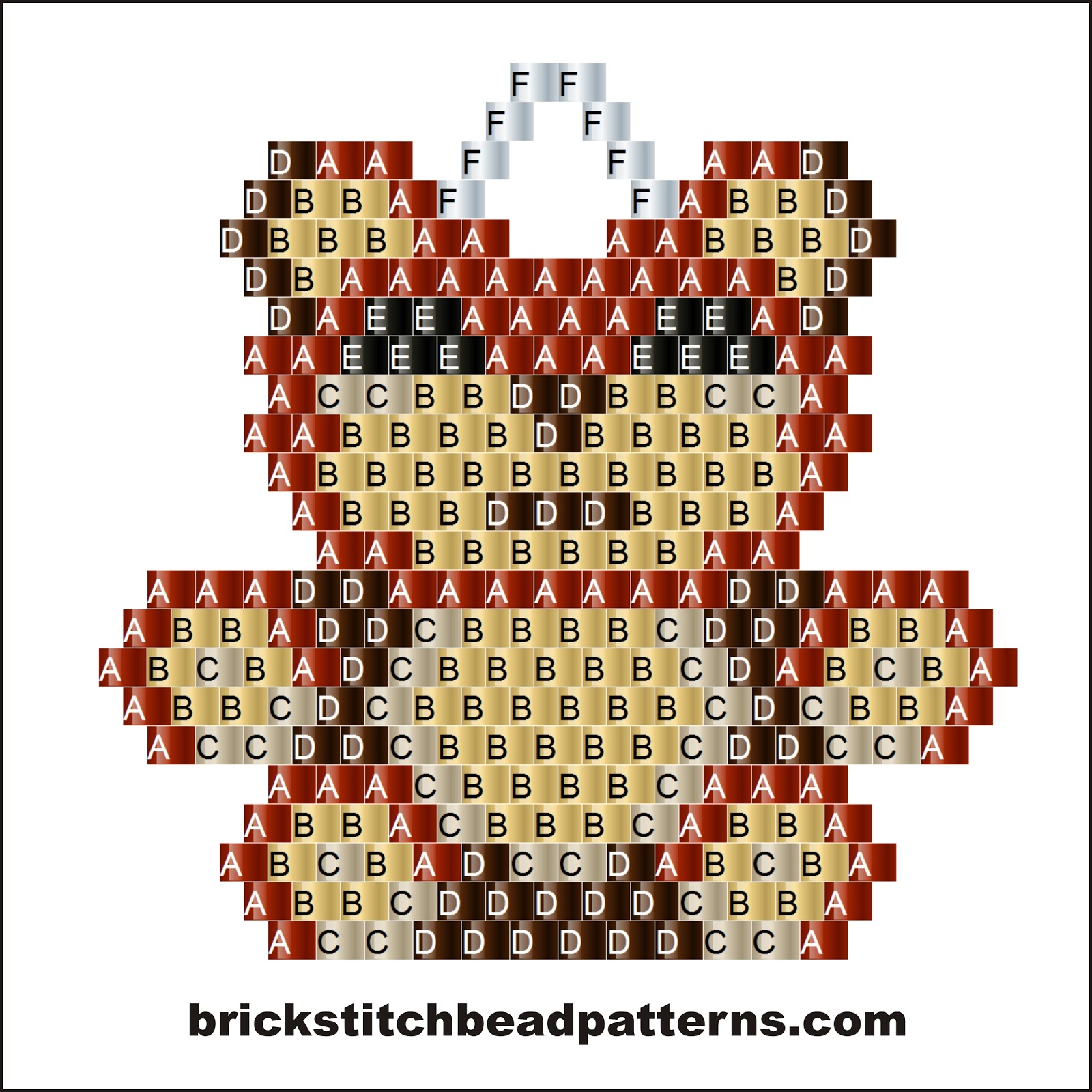 Brick Stitch Bead Patterns Journal: Adorable Woodland Teddy Bear ...