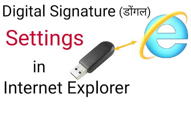 Internet Explorer Digital Signature Setting, Technical Wire