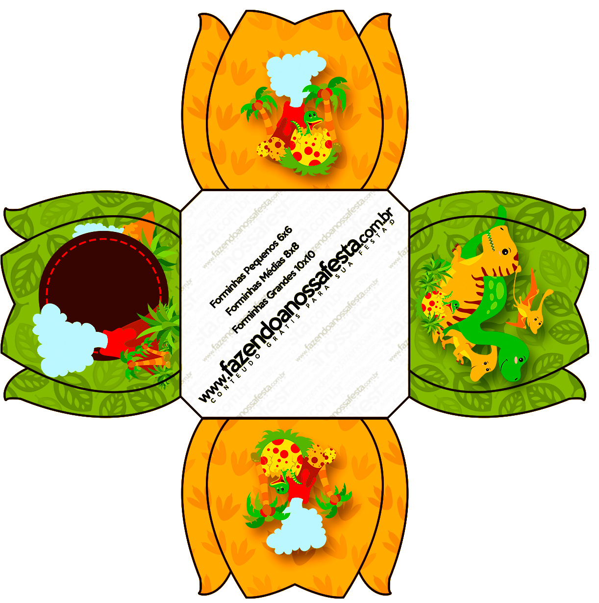 Dinosaurs Party: Free Printable Boxes. - Oh My Fiesta! in english