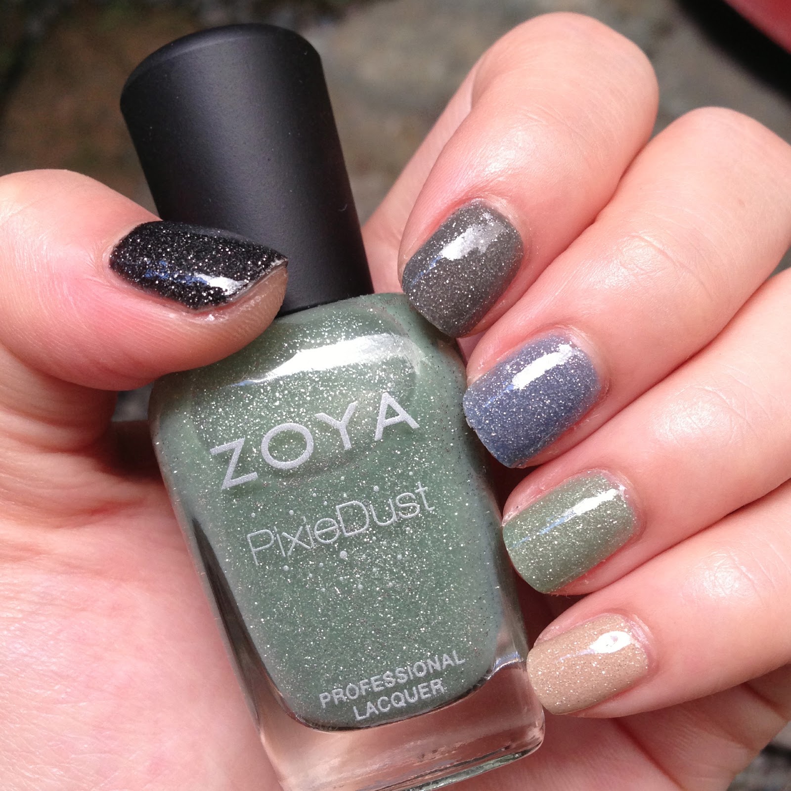 Karen Lives High: Zoya PixieDust Collection: With Top Coat