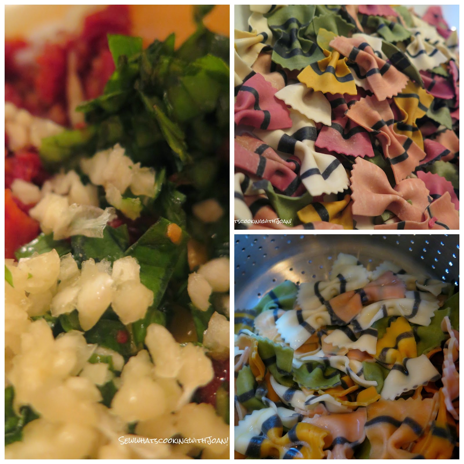 Sew what's cooking with Joan!: Farfalle Pasta Salad with Toasted Pine Nuts!