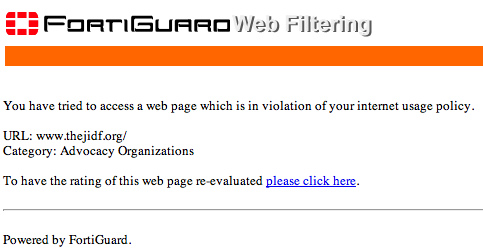 Filtering: Fortiguard Web Filtering