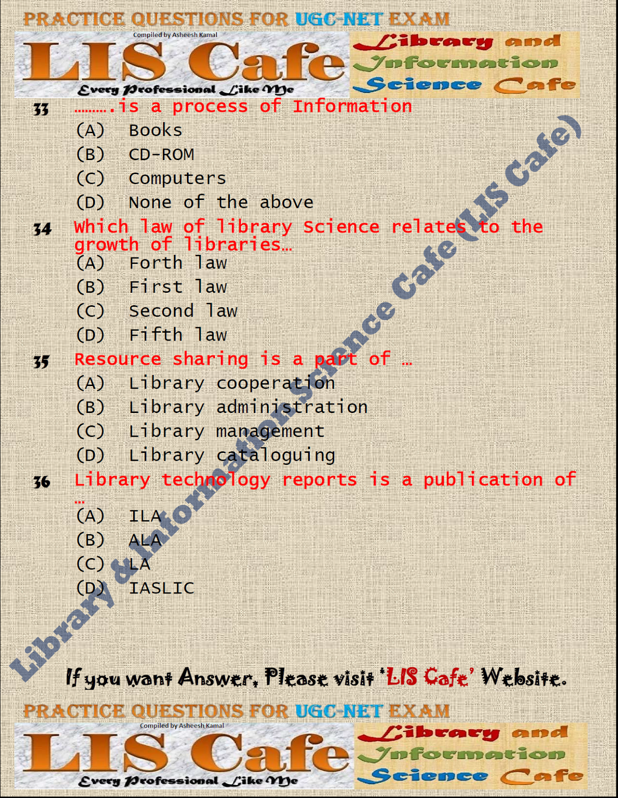 Practice Questions for UGC-NET December-2018 Exam
