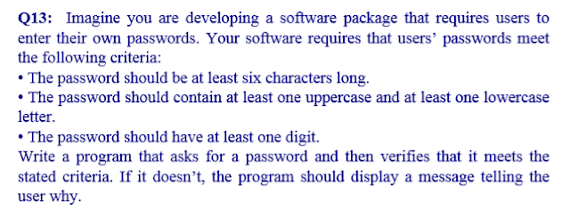 Question 13: Imagine you are developing a software package that ...