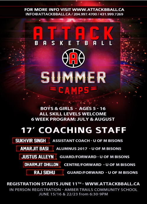 Attack Basketball 2017 Summer Camps Set for Boys and Girls Ages 5-15 ...