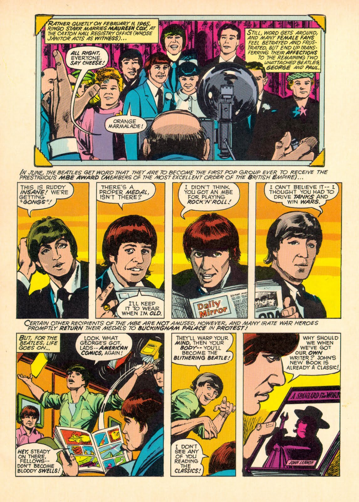 York Beatles Appreciation Society: Comic Book Beatles
