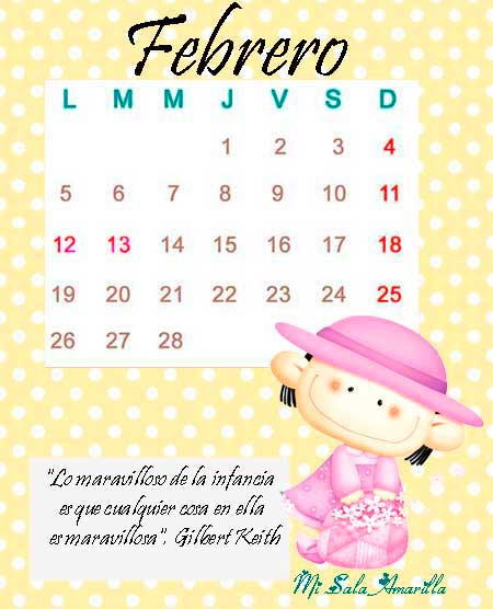 Mi Sala Amarilla: Efemérides de Febrero 2018 Mi Sala Amarilla: Efemérides de Febrero 2018
