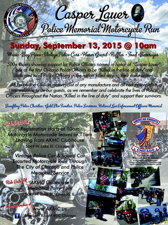 Second City Cop: Casper Lauer Motorcycle Ride