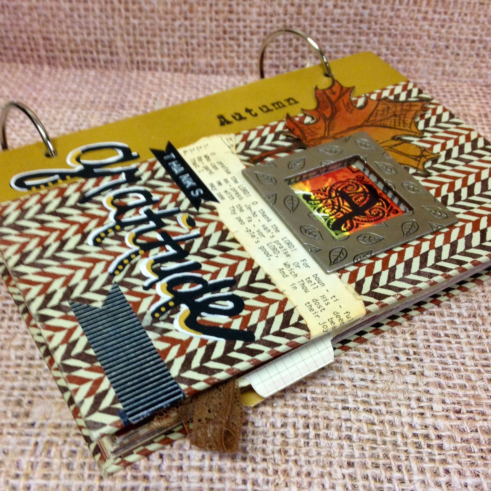 SewPaperPaint: DIY Smash Book Journal for Fall