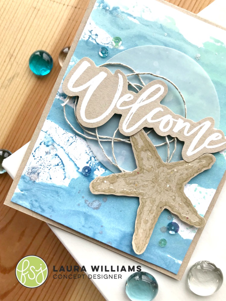 lauralooloo: Make a Summer Fun Watercolor Welcome Card