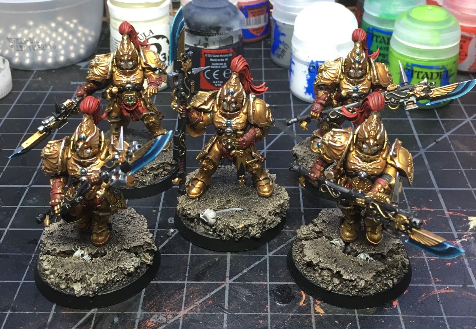 262nd Death Korps of Krieg: WIP: Adeptus Custodes with Halberds IV