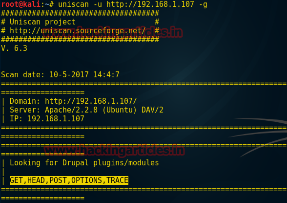 Scan Website Vulnerability Using Uniscan Beginner Guide Hacking Articles