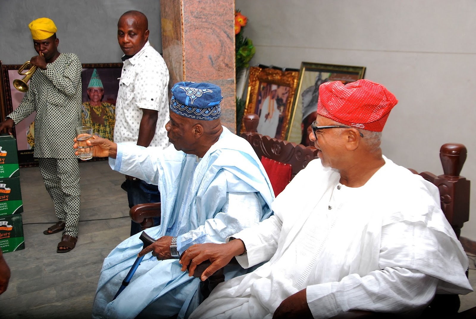 Eagle Schnapps visits Alake of Egbaland