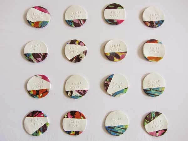 The Bumbling Bee: D.I.Y. printed clay magnets...