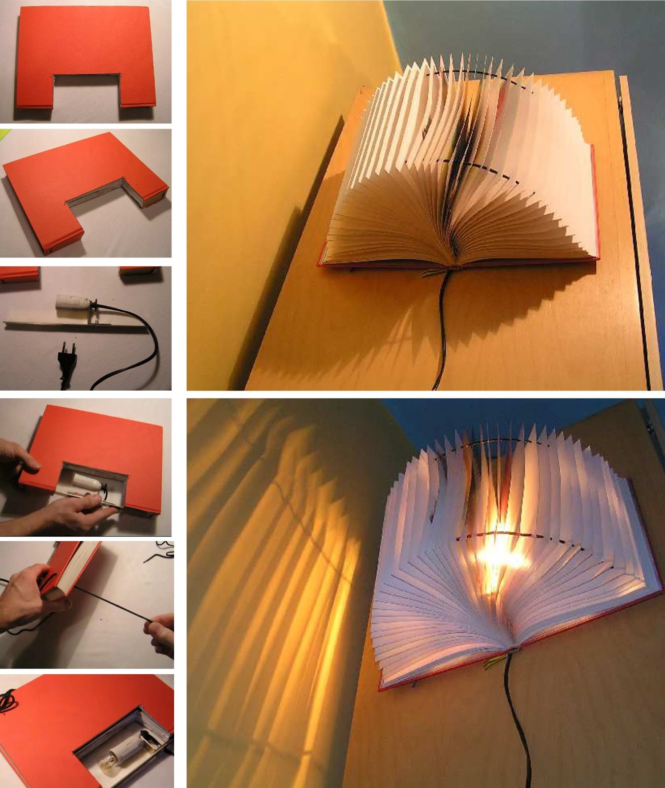 El Librero de Tetsu Hana: 7 lamparas hechas con libros