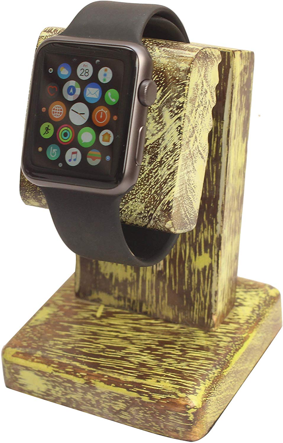 AB Handicrafts Mango Wood Wooden Watch Stand/Dock / Station/Platform ...