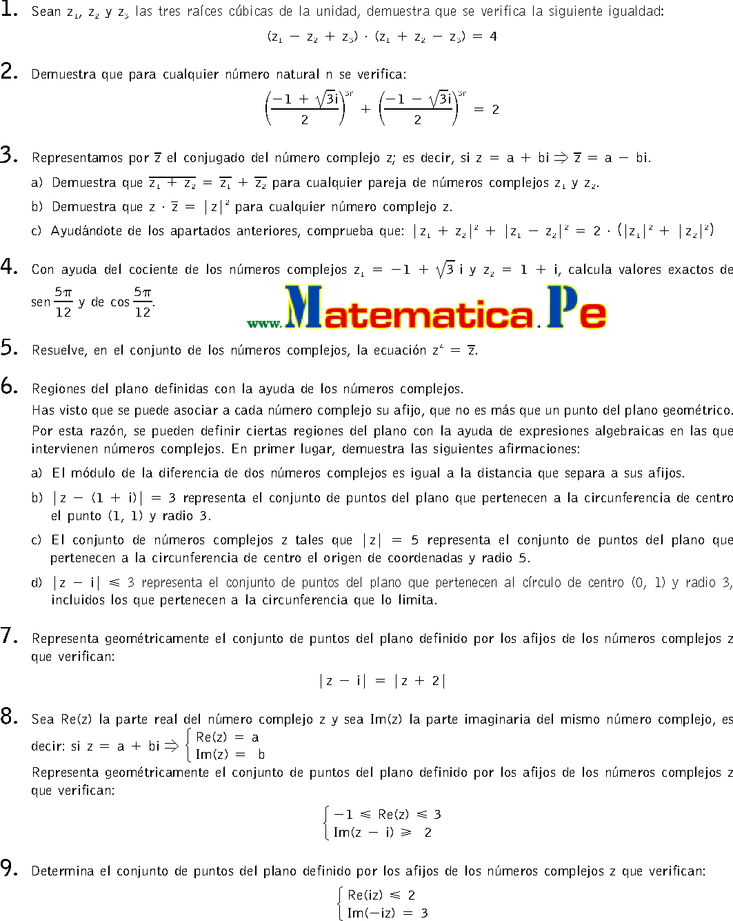 NÚMEROS COMPLEJOS EJERCICIOS RESUELTOS MATEMATICAS 1 BACHILLERATO PDF NÚMEROS COMPLEJOS EJERCICIOS RESUELTOS MATEMATICAS 1 BACHILLERATO PDF