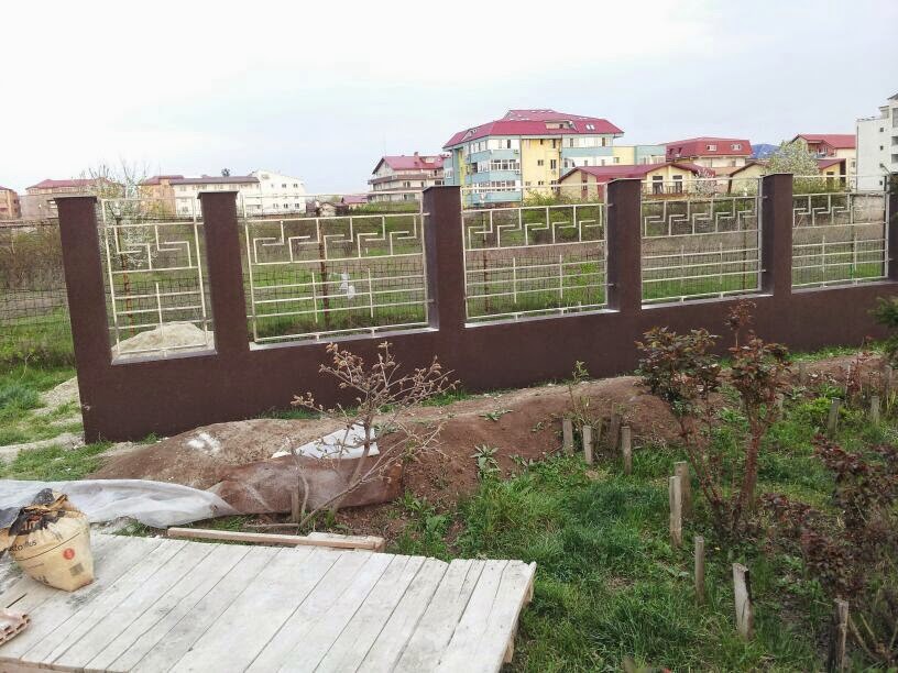 Gard + balcon din teava rectangulara de inox - Zone Inox