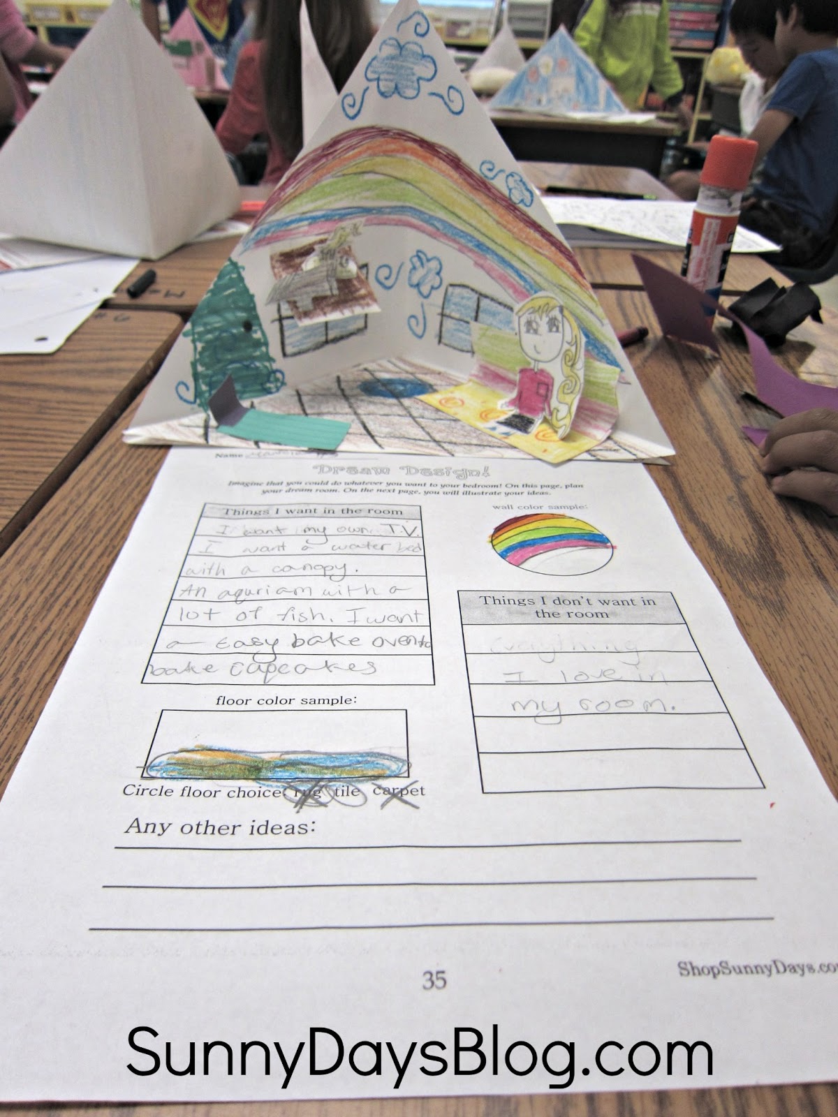 Dream Room Design Project - Sunny Days in Second Grade