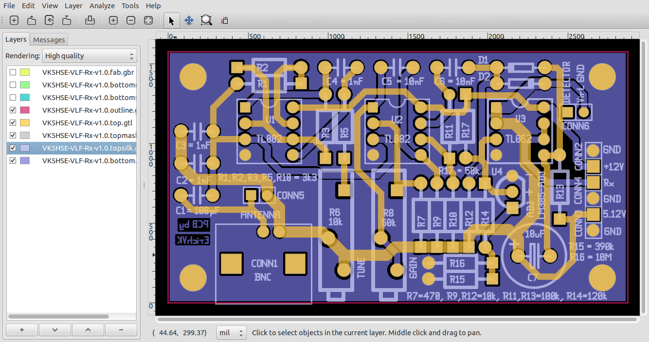blog de VK5HSE: Automatic routing in gEDA PCB and pcb-rnd... a HOWTO