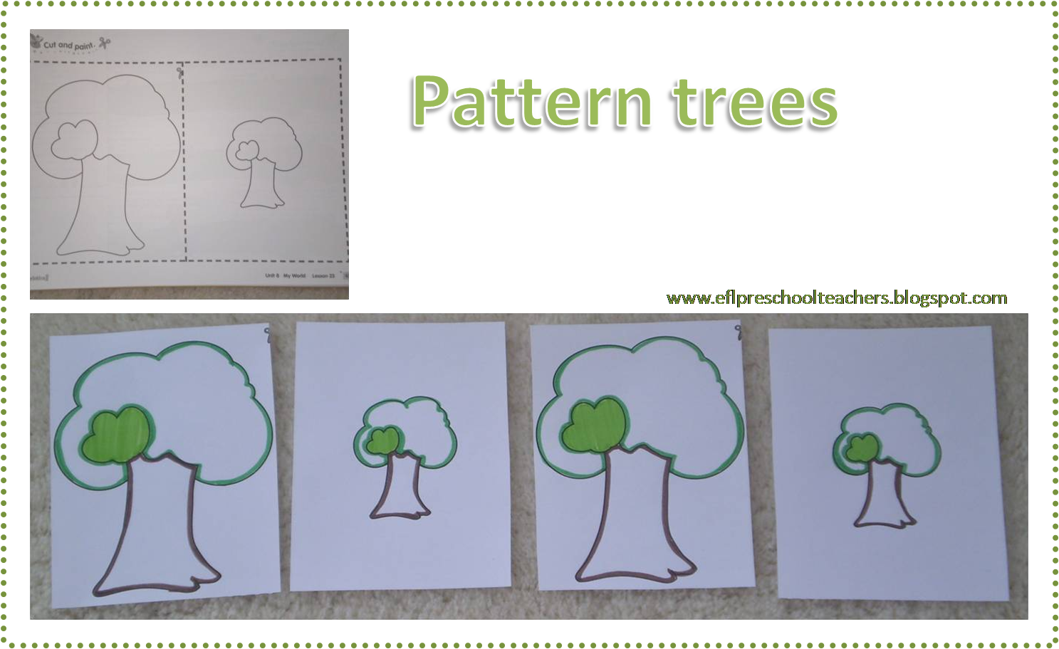 ESL/EFL Preschool Teachers: Trees