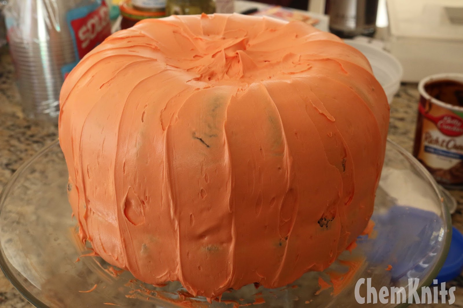 ChemKnits: Pumpkin Birthday Cake