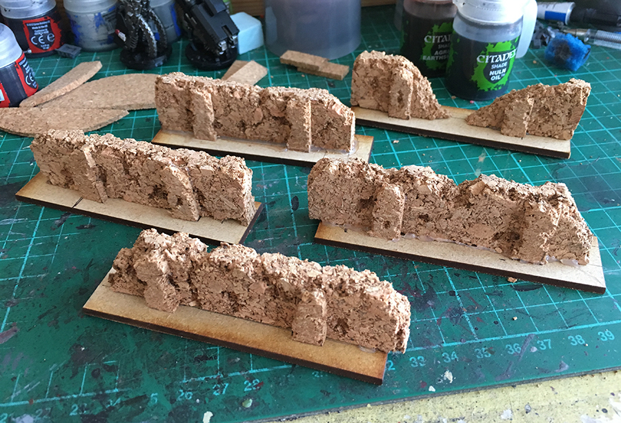 Sword of templar: Terrain Showcase & Tutorial - Simple cork wall