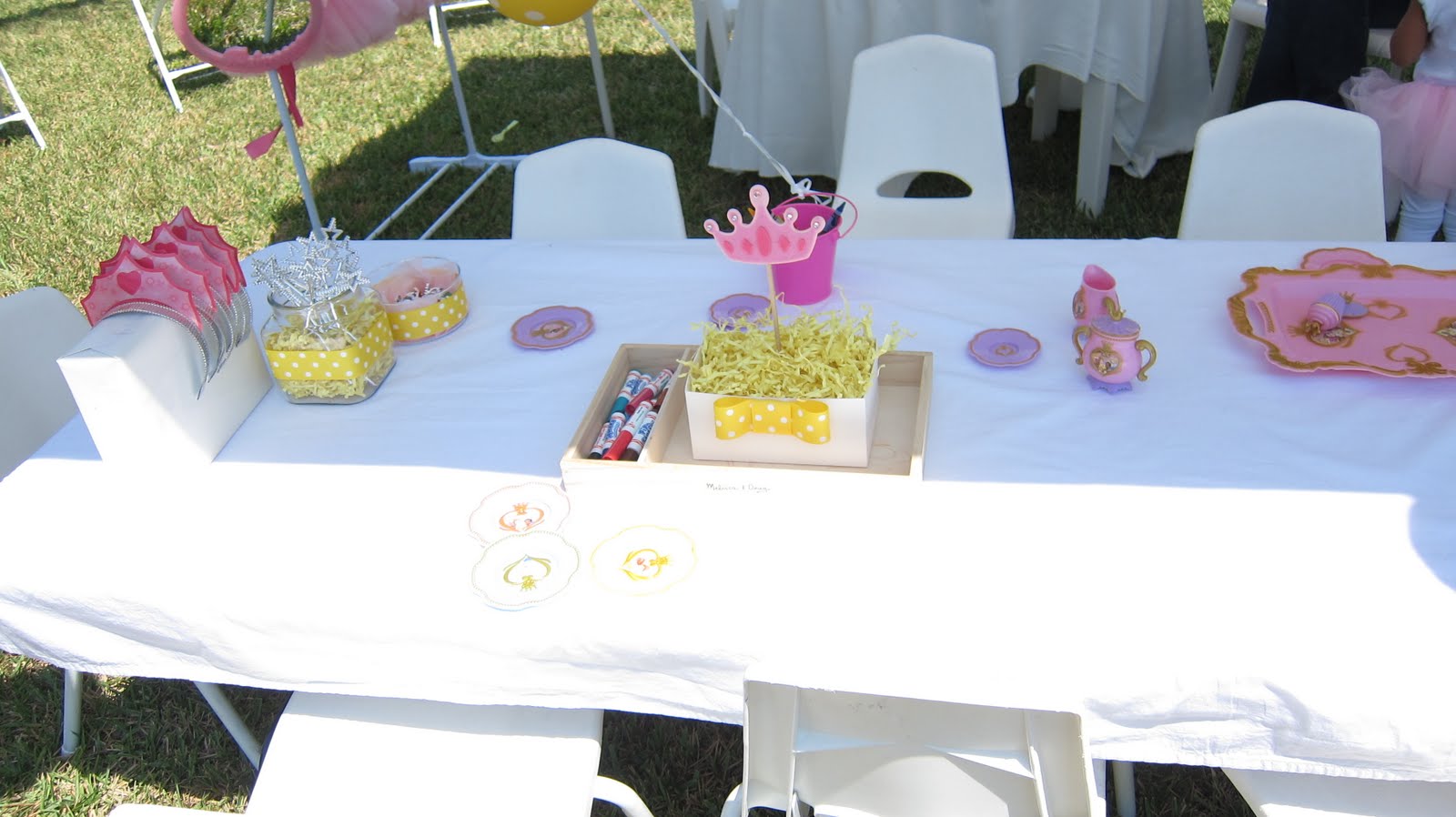 SimplyIced Party Details: Princess Party~ Pink and Yellow Dots (PART 2)