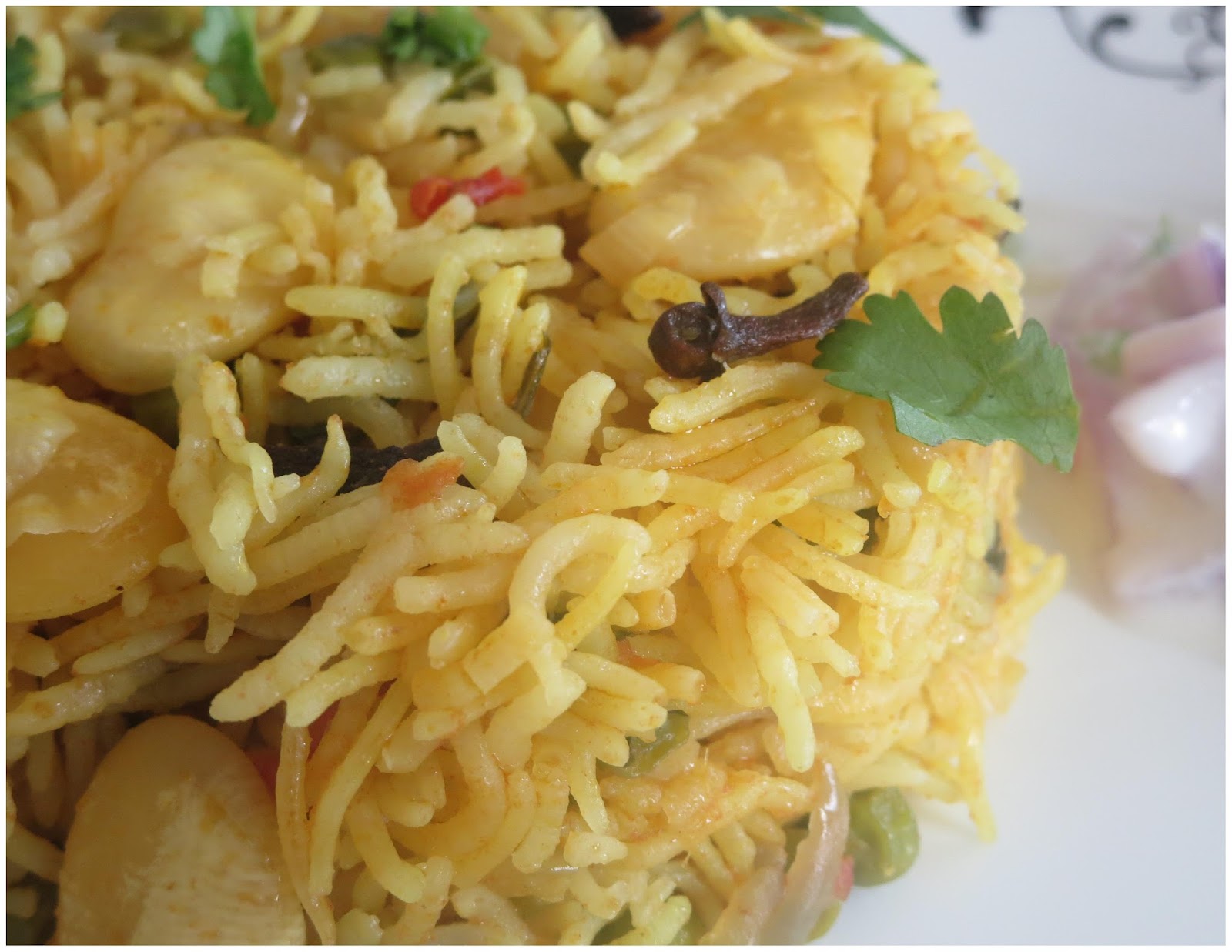 Instant Pot Butter Beans Pulao (Lima beans / Double beans Pulao)