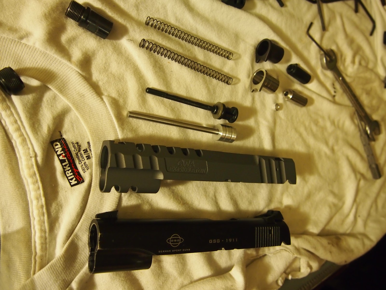 Mister Donut's Firearms Blog: GSG 1911 CWA Exoskeleton and upgrade kit