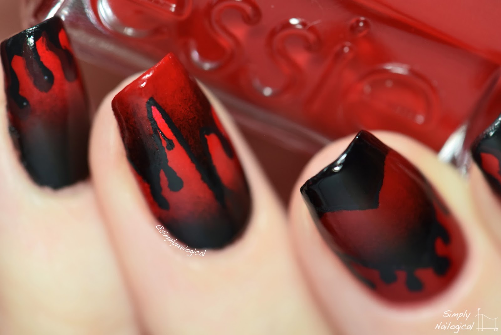 Simply Nailogical: It's a dark Valentine's Day... but a happy scaled ...