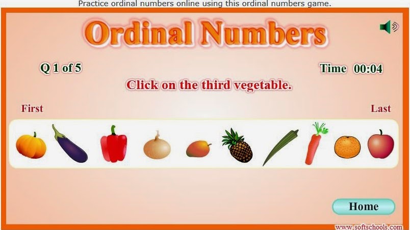 Think in English!!! Tim Acadèmia d'anglès: Ordinal numbers game