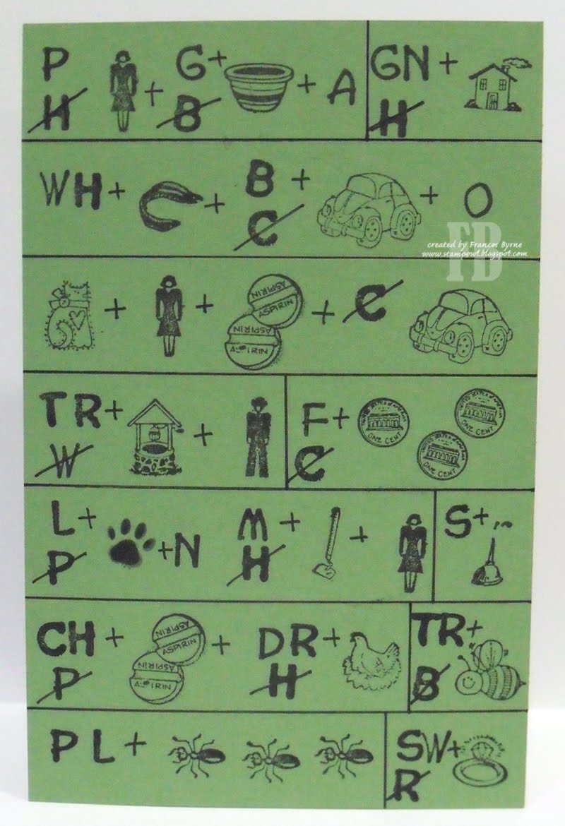 StampOwl's Studio: Rebus - Found in the Garden