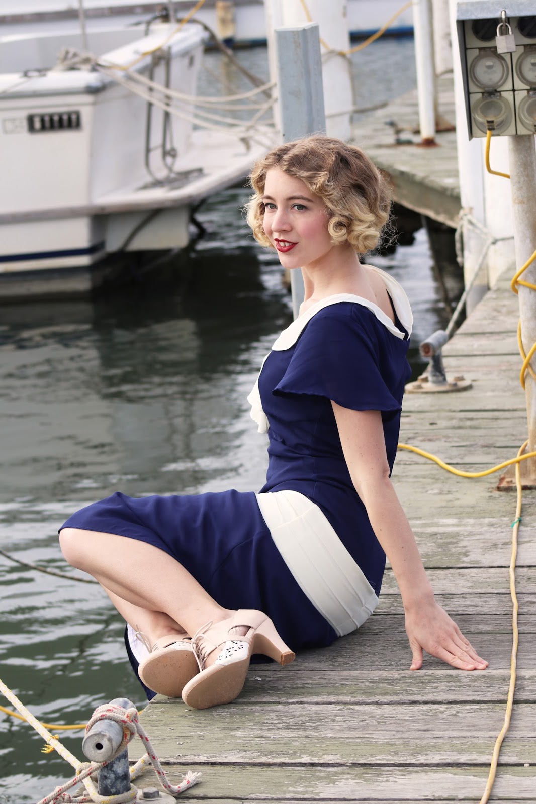The Perfect 1920s Nautical Day Dress | GracefullyVintage