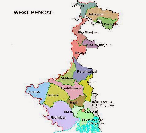 West Bengal Map and Division List- Pashim Banga - Bengal Everything ...