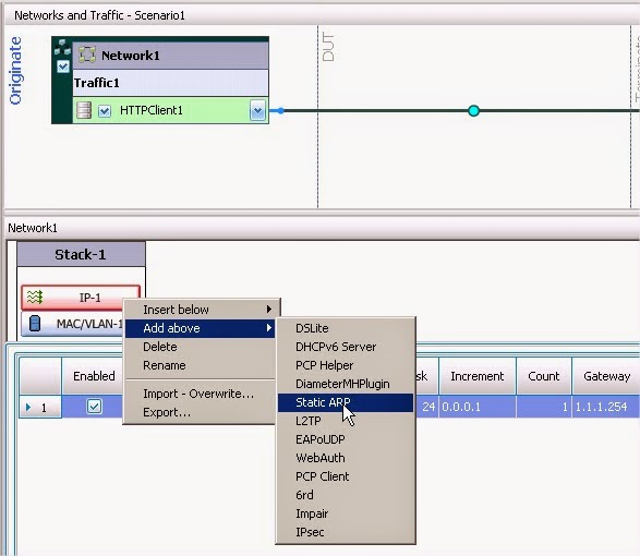 How to IxLoad: IxLoad How to configure Static ARP