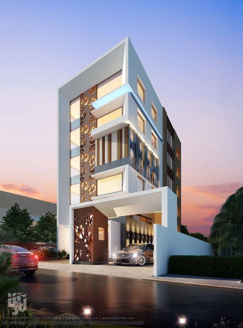 3D EXTERIOR NIGHT RENDERING